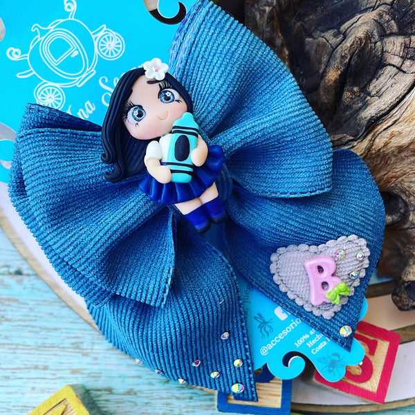 Lazo coquette Escolares con detalle en porcelana – Fantasías Seoane